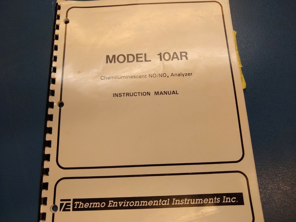 Thermo Environmental Instruments Chemiluminescent NO/NOx Analyzer Model ...