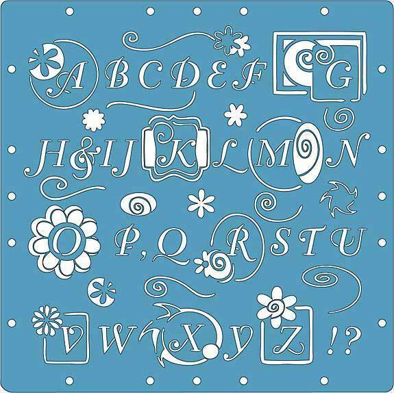 Fiskars ScrapBoss Language Arts 101 Stencil 12-6610 Letters for sale ...