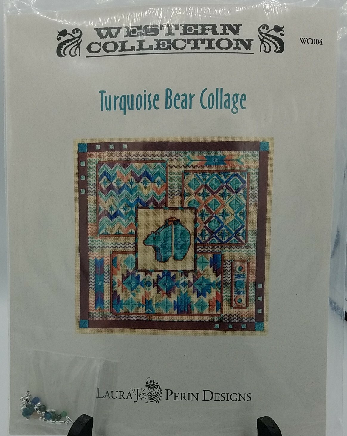 Western Collection "Turquoise Bear Collage" By Laura J. Perin Design ...