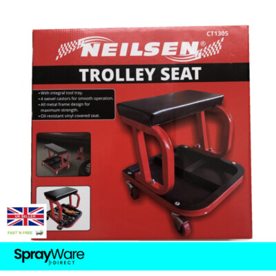 Neilsen Mechanics Creeper Seat Trolley Padded Car Garage Tool Storage ...