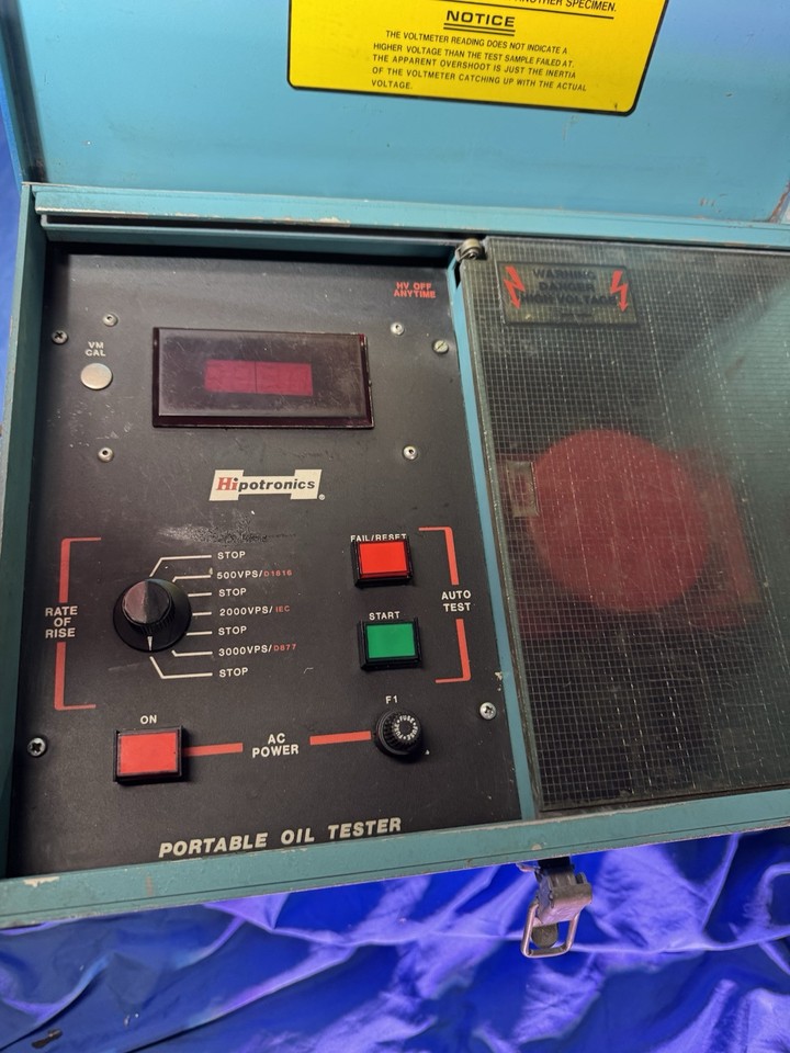 Hipotronics OC60D p/n DS14-2584 Portable Oil Tester | eBay