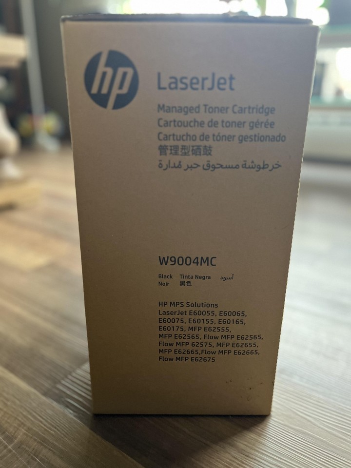 HP LaserJet Managed W9004MC Black Toner Cartridge HP MPS Genuine Sealed ...