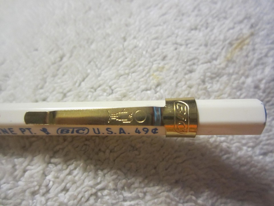 49 cent BIC AF-49 Accountant Fine Point Blue USA DRY *READ*,pocket clip ...