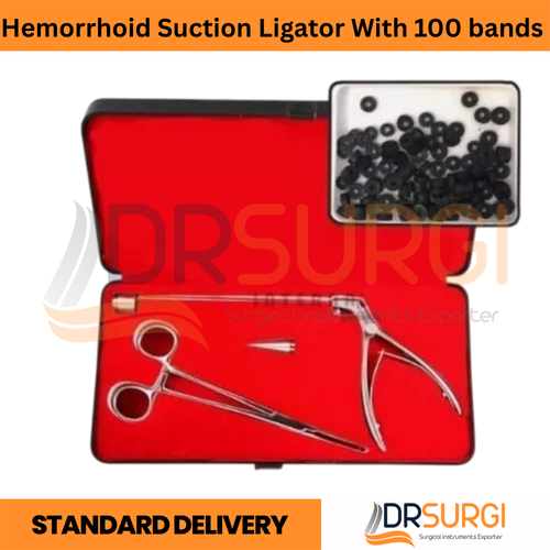 Hemorrhoid Suction Ligator With 100 bands High Quality Surgical ...