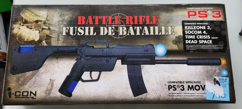 ICON PS3 BATTLE RIFLE - Playstation 3 MOVE - Gun Attachment - READ ...