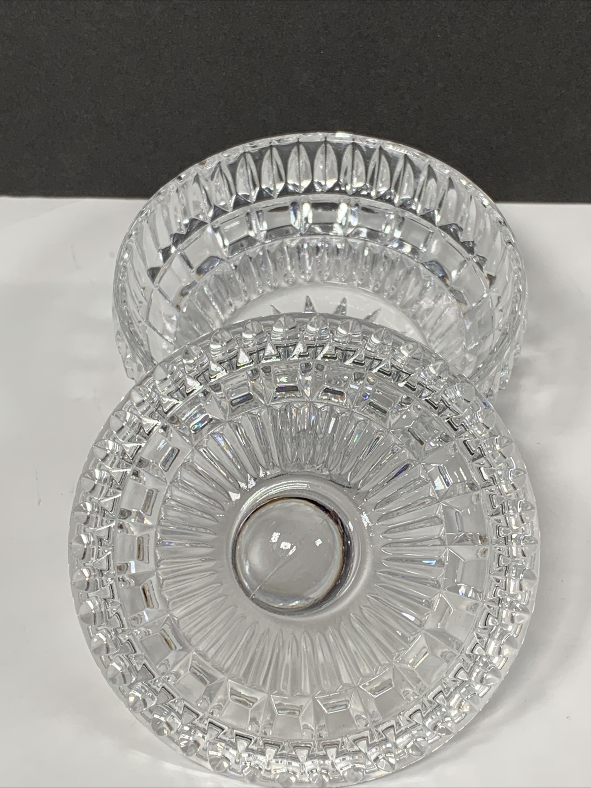 Vtg Crystal D’Adriana European Coll. Lead Crystal Lid Candy Dish ...