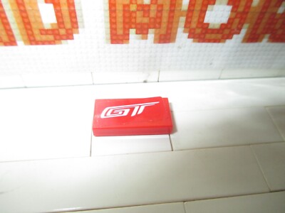 Lego - 1x Tile Decorated 1x2 White 'GT' Pattern (Sticker) Set 75881 ...