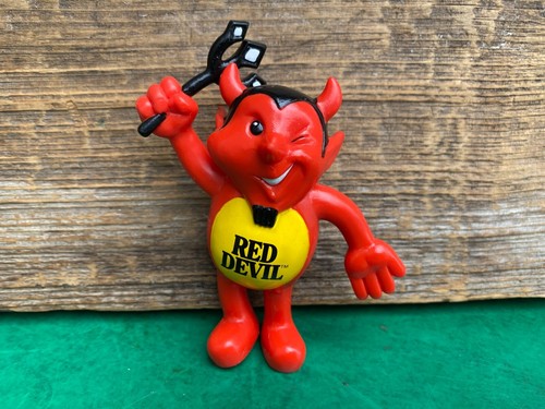 Vintage 3.75" Tall Red Winking Devil with Pitchfork Rubber Bendy Toy | eBay