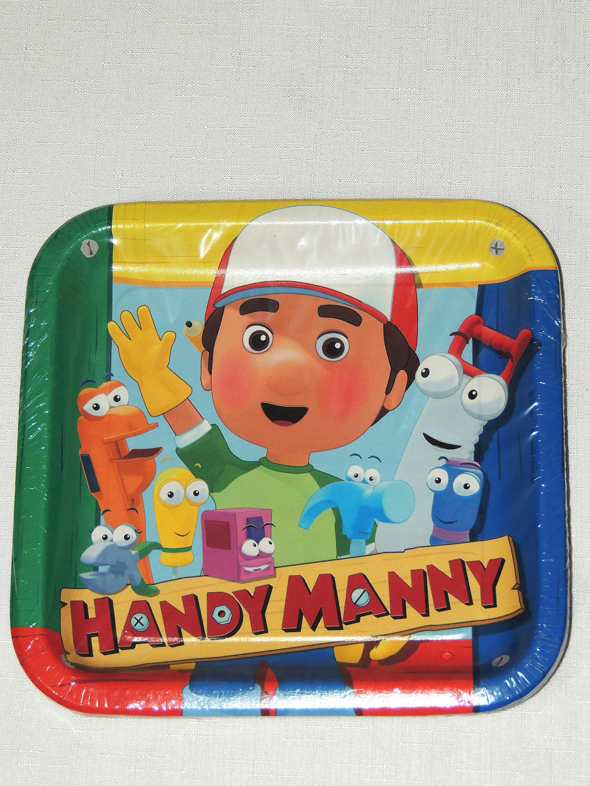 NEW HANDY MANNY 8-PAPER LUNCH PLATES 9" SQUARE , -PARTY SUPPLIES | eBay
