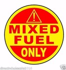 Mixed Fuel Only 4" Vinyl Decal Sticker Warning Warning Gasoline Fuel ...