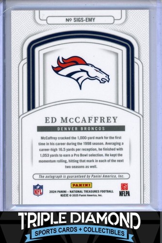 2024 National Treasures Ed McCaffrey Autograph Auto #38/49 Broncos U403 ...