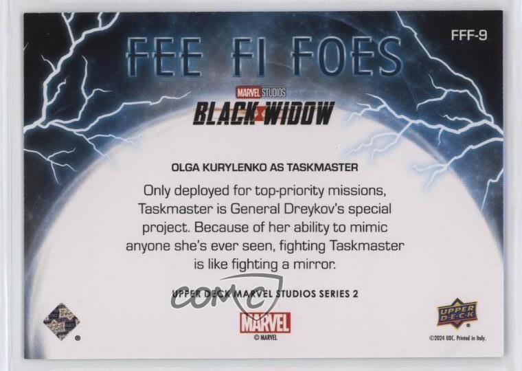 2024 Marvel Studios Series 2 Fee Fi Foes Olga Kurylenko as Taskmaster # ...
