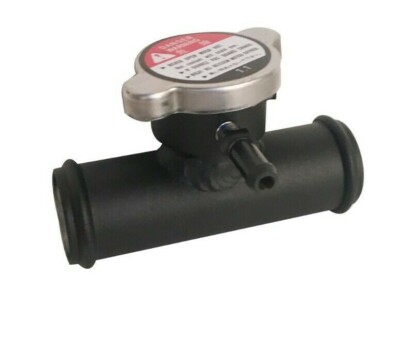 1-1/4" inch 32mm Aluminum Inline Radiator Hose Pipe Filler Neck And Cap ...