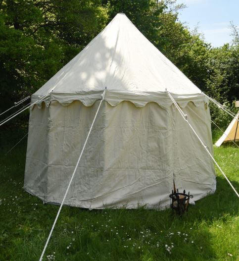 Medieval Round 3m Tent Functional waterproof tent larp reenactment ...