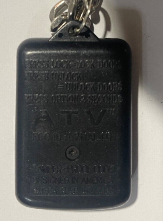 ATV Security Keyfob 4 Button Transmitter-Tested-MINT!! | eBay