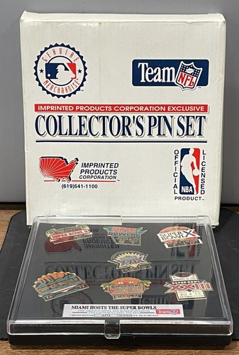 NFL 7 Pins Collector’s Set - Limited edition 10000- SuperBowl Miami ...