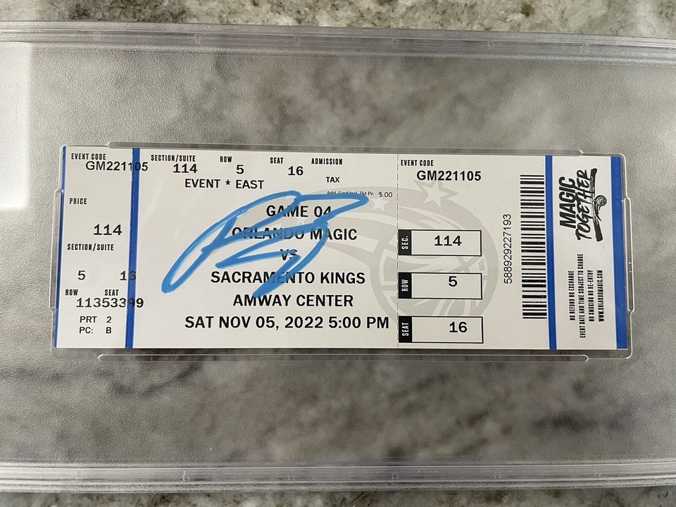 Paolo Banchero 1st 30 Pt. Game 1st 30 Pt Double Double Signed Auto ...