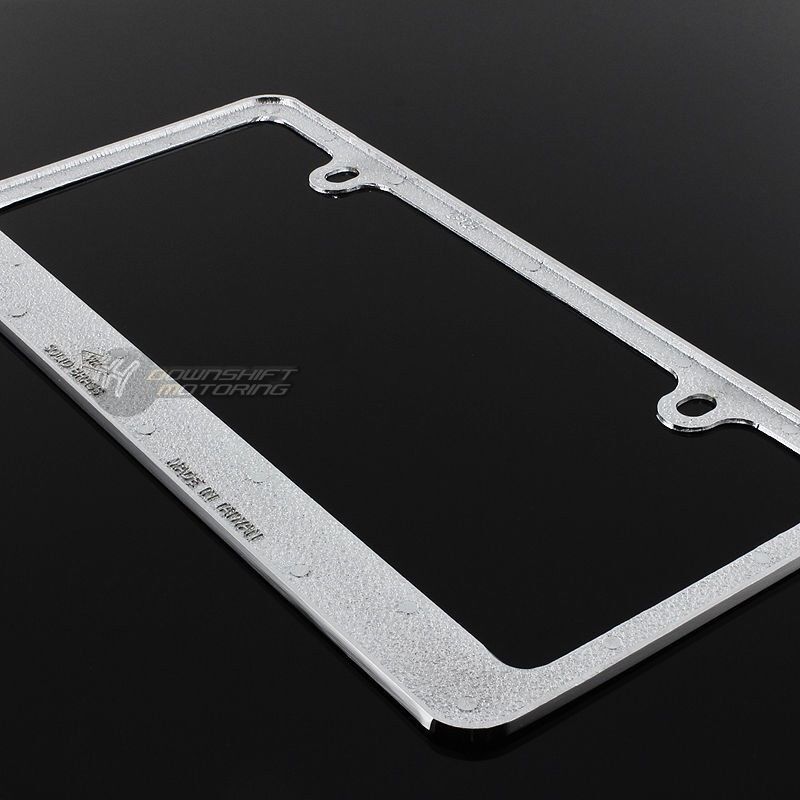 Mazda Mazda3 Chrome Plated Brass License Plate Frame with 2 Chrome Cap ...