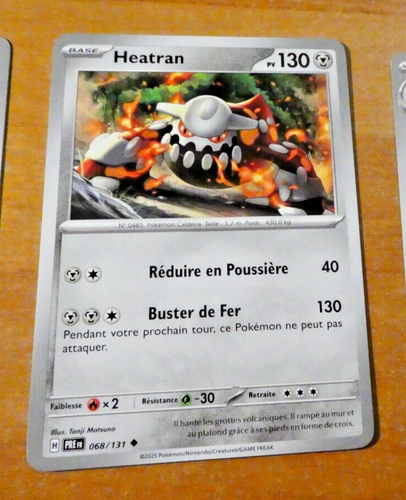 POKEMON EVOLUTIONS PRISMATIQUES CARD CARTE Heatran 068/131 PRE FR MINT ...