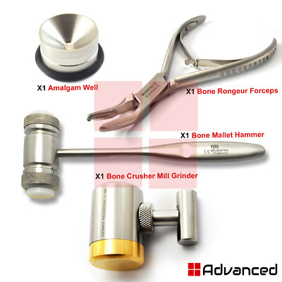 Dental implant Grafting Bone Crushing Instruments Kit Bone Rongeur ...