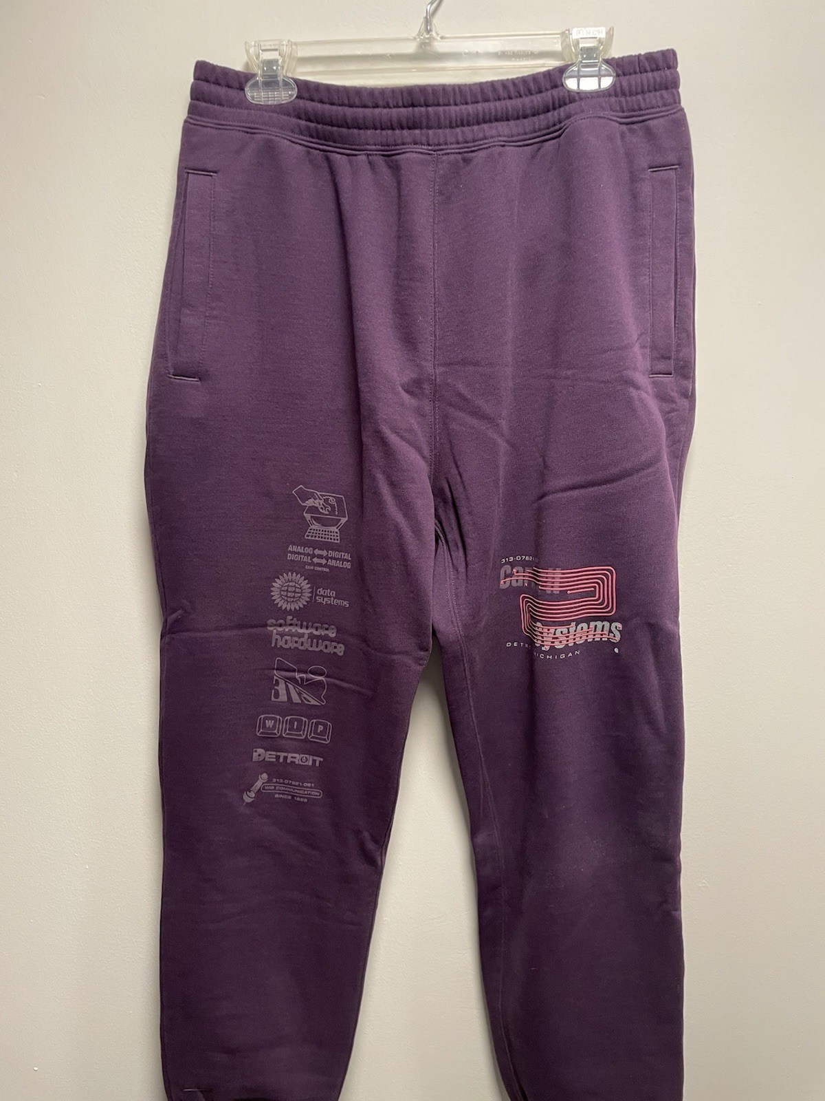 Carhartt WIP Detroit Sweatpants Size Medium Purple | eBay