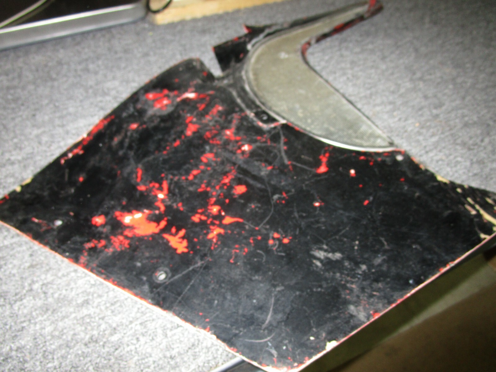 59/62 corvette press molded fiberglass interior floor kick panels pair ...