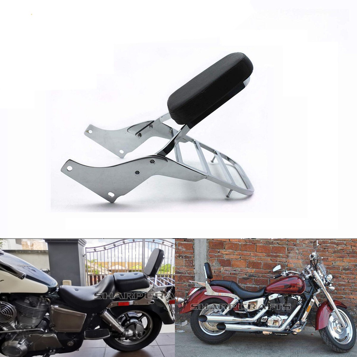 2012 Honda Sabre Luggage Rack Motorcycle Shadow VT1100 Backrest Sissy
