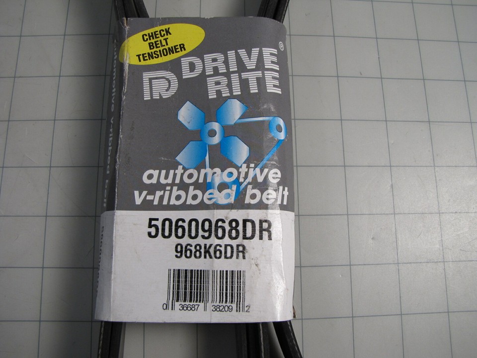 Drive Rite Automotive V-Ribbed Serpentine Belt for Chevrolet Dodge Ford ...