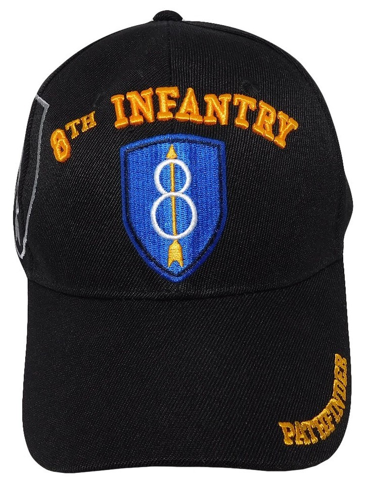 US Army 8th Infantry Pathfinder Black Shadow Embroidered Hat Cap ...