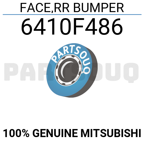 6410F486 Genuine Mitsubishi FACE,RR BUMPER | eBay