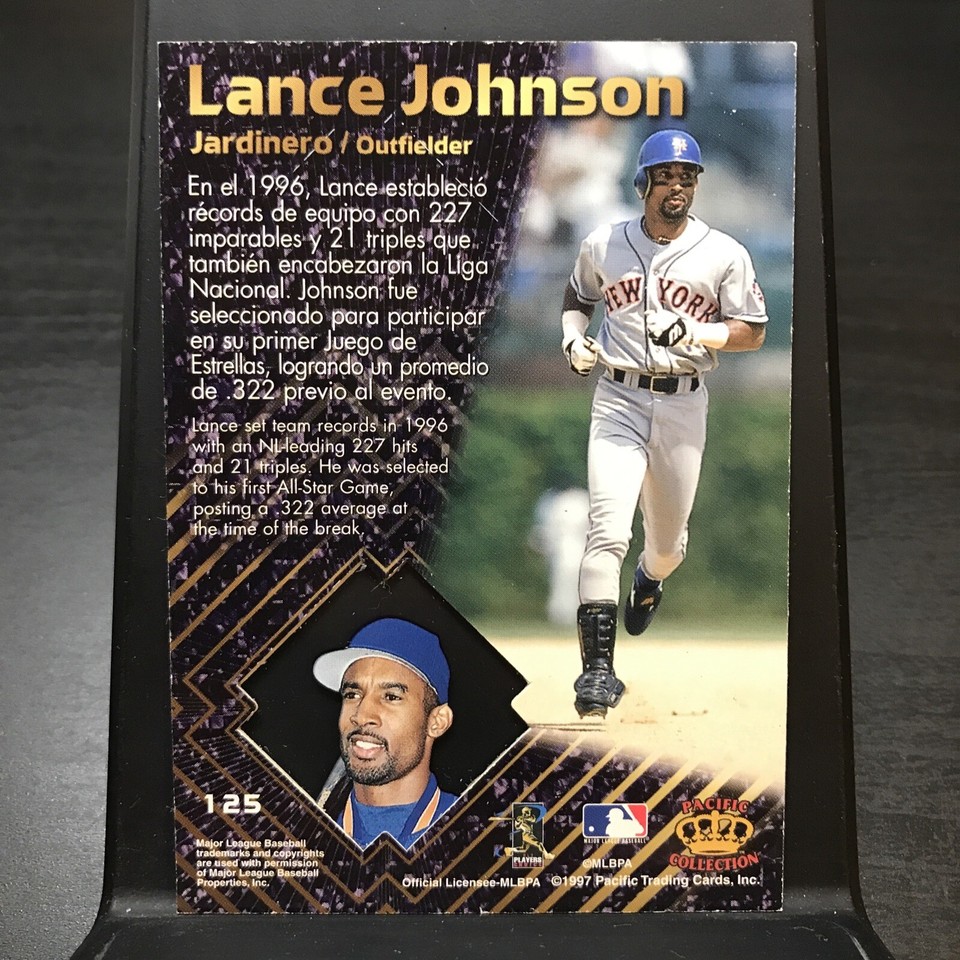 1997 (METS) Pacific Prisms #125 Lance Johnson LIGHT BLUE | eBay