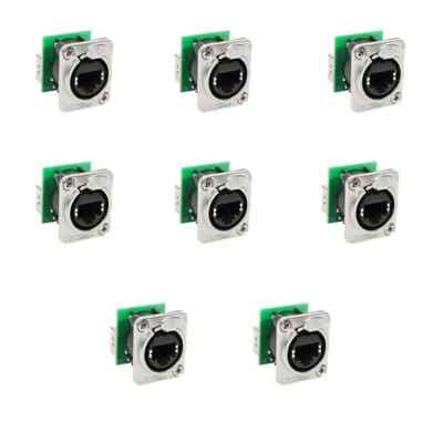 8 Neutrik NE8FDP Ethercon Ethernet Pass-Through Panel Mount Connectors ...