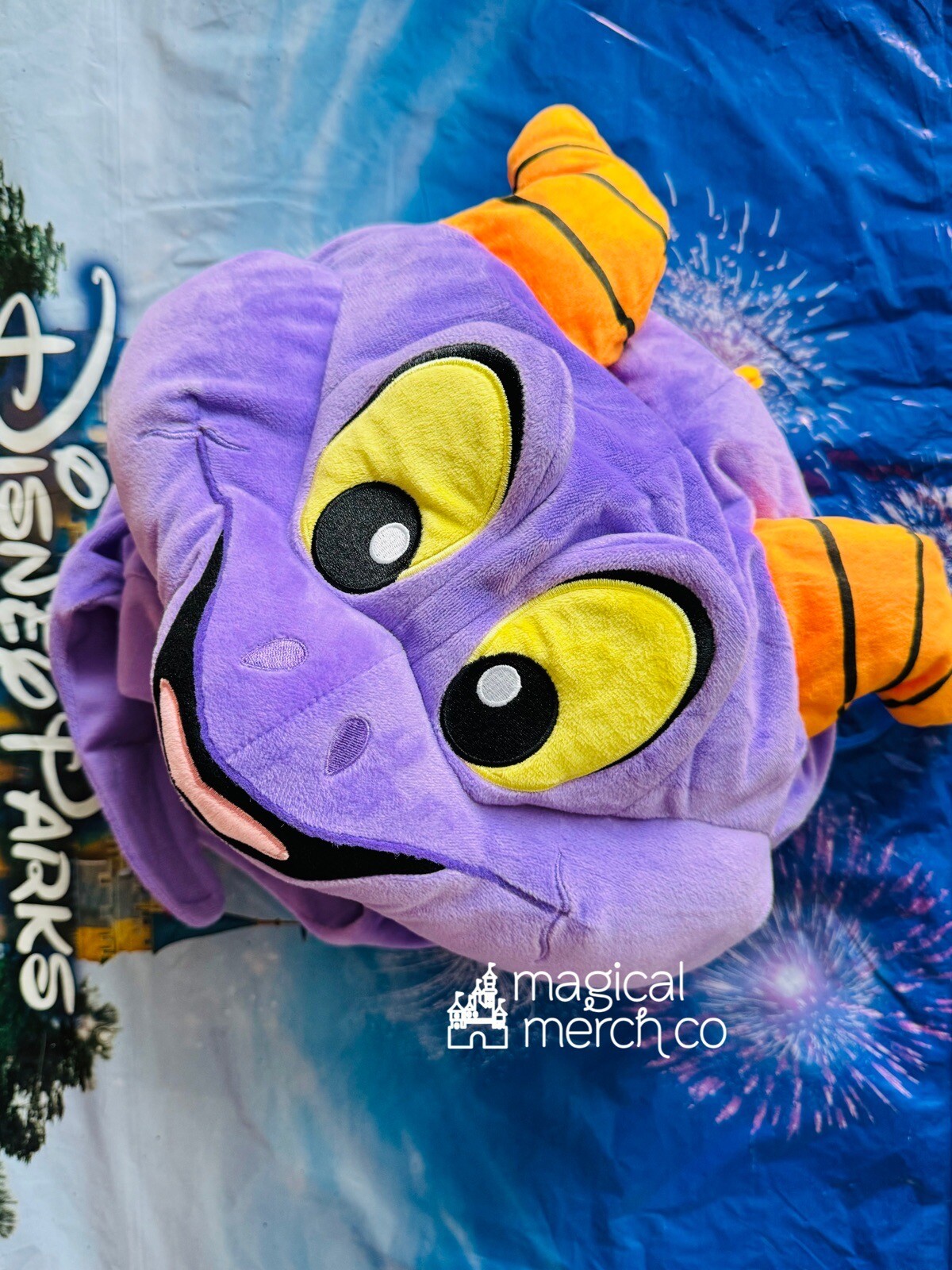 2023 Disney Parks Epcot Plush Fluffy Figment Of Imagination Strap Cap ...