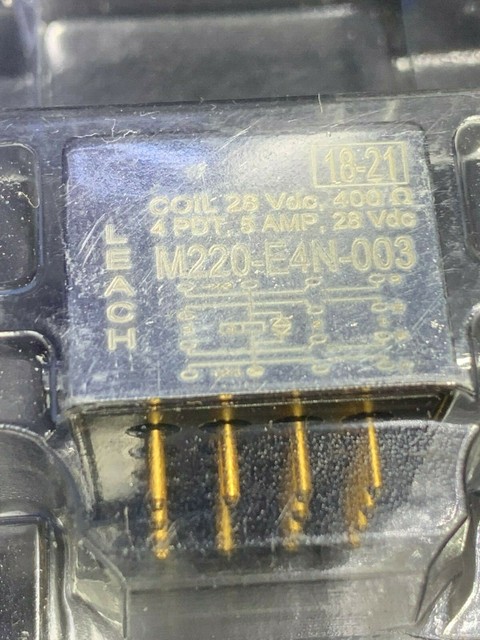 Leach M220-E4N-003 5A 28V DC 4PDT Relay for sale online | eBay