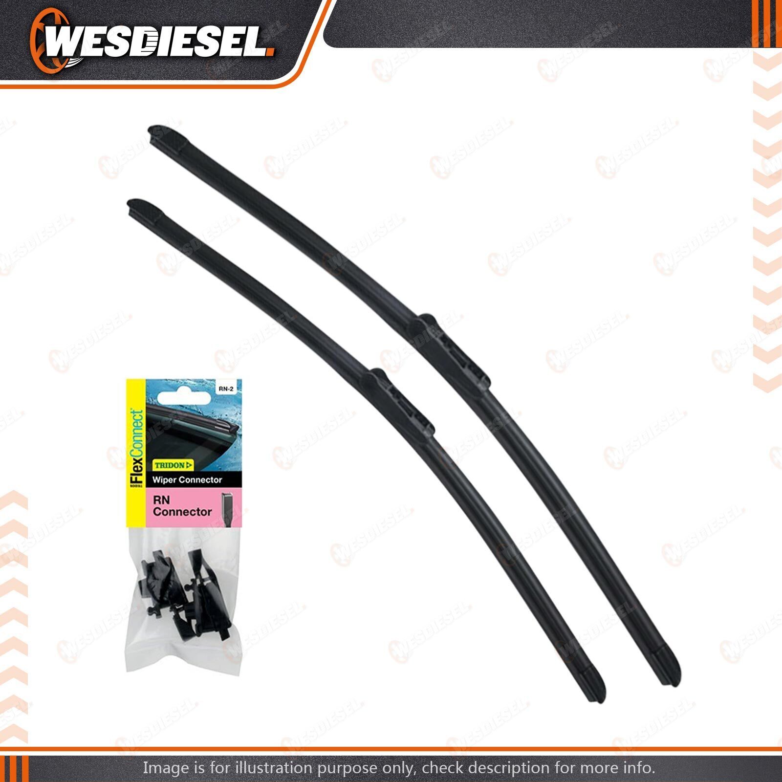 Tridon FlexConnect Wiper Blade & Connector Set fits MINI Countryman F60 ...