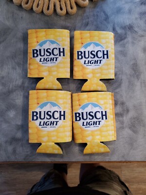 Busch Light Corn Can Coozie 4 Pack New | eBay