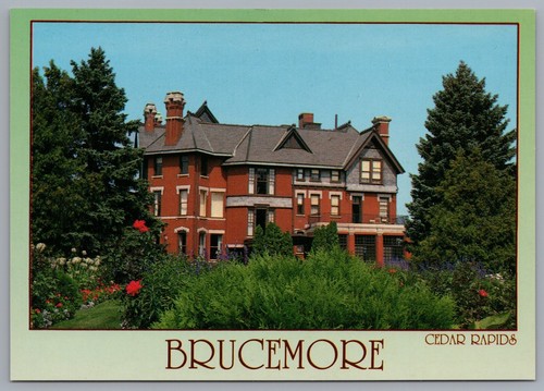 Brucemore Queen Anne Style House Cedar Rapids Iowa IA 4x6 Postcard | eBay