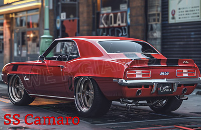 CAMARO SS POSTER 11X17 PRINT CLASSIC CAR CAMARO MUSCLE CARS | eBay