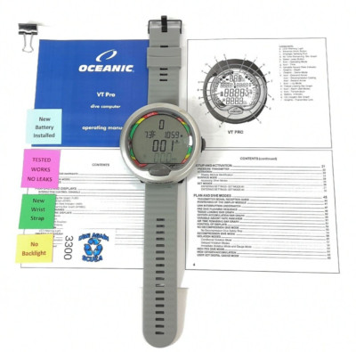 Oceanic VT Pro Wireless Hoseless Wrist Scuba Dive Computer Air ...