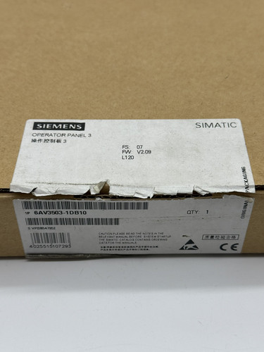 Siemens Simatic OP3 6AV3503-1DB10 Operator Panel 3 6AV3 503-1DB10 | eBay
