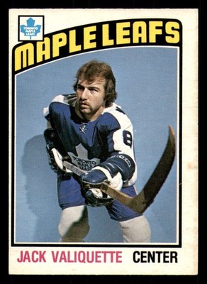 1976-77 O-Pee-Chee #294 Jack Valiquette Excellent+ RC Rookie Maple Lea ...