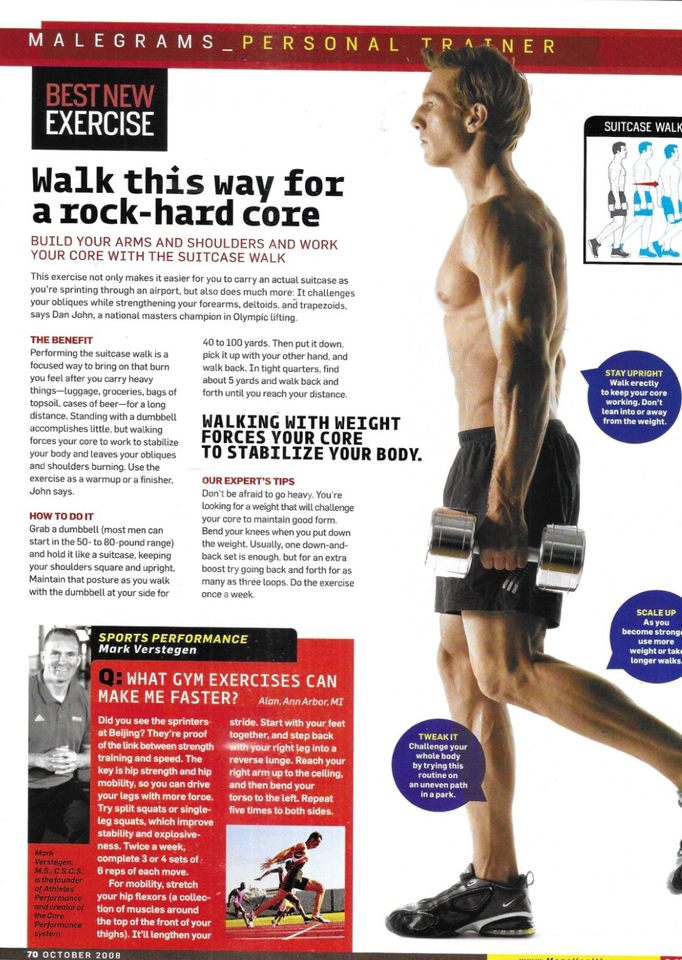 Men's Health Magazine Gerard Butler Good Life Guide NFL Muscle Camps ...