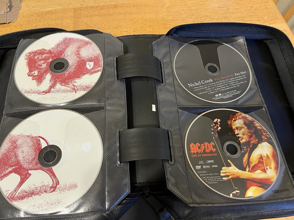 Classic/Alt Rock-Case Logic Binder -Lot of 50 CDs- Hinder, AC/DC, Live ...