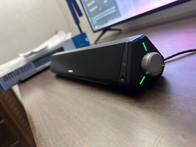 RGB Bluetooth Computer Soundbar 3.5mm Aux-in USB Powered 6 Watts ...
