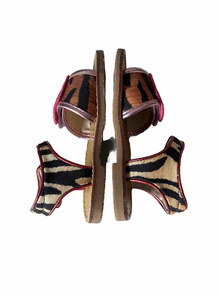 Sophia Webster Mini Baby Girls Butterfly Sandals Tiger Fuchsia Size 23 ...