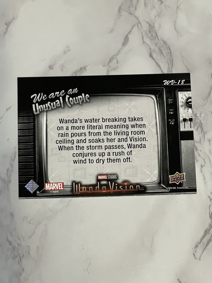2022 Upper Deck Wanda Vision We Are An Unusual Couple Insert #WV-18 | eBay