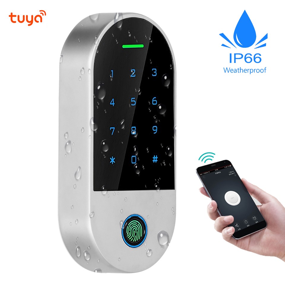 Fingerprint+APP+Password+ID Card Door Access Control System Electronic ...