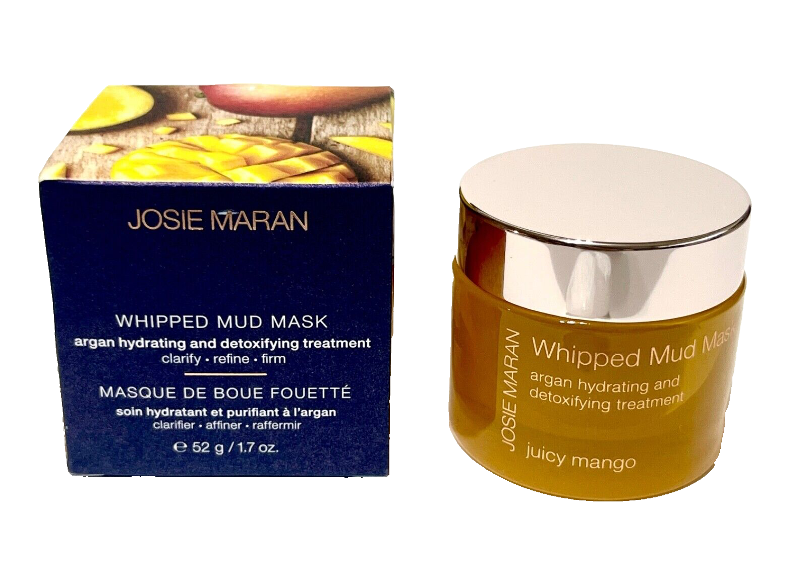 JOSIE MARAN Whipped Mud Mask JUICY MANGO 1.7 Oz Full Size NEW IN BOX ...