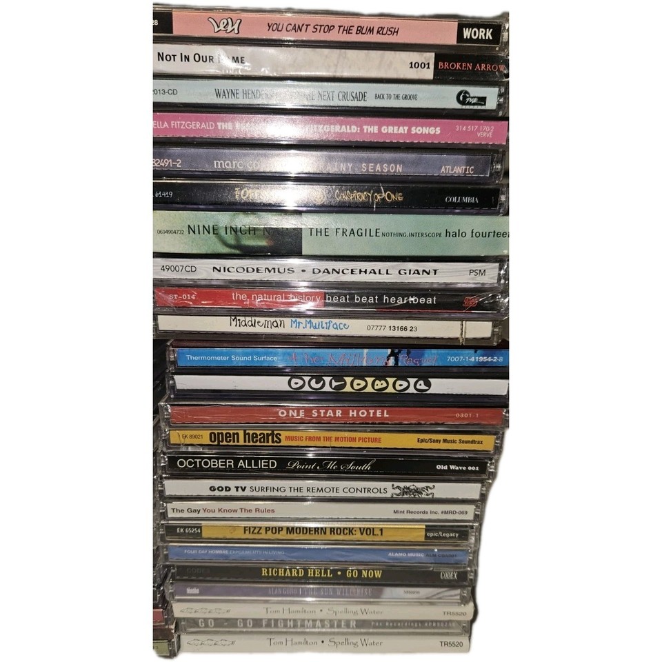 Lot Of 50 CDs Mixed Genres Rock Pop Folk Some New/Rare Reseller Lot | eBay