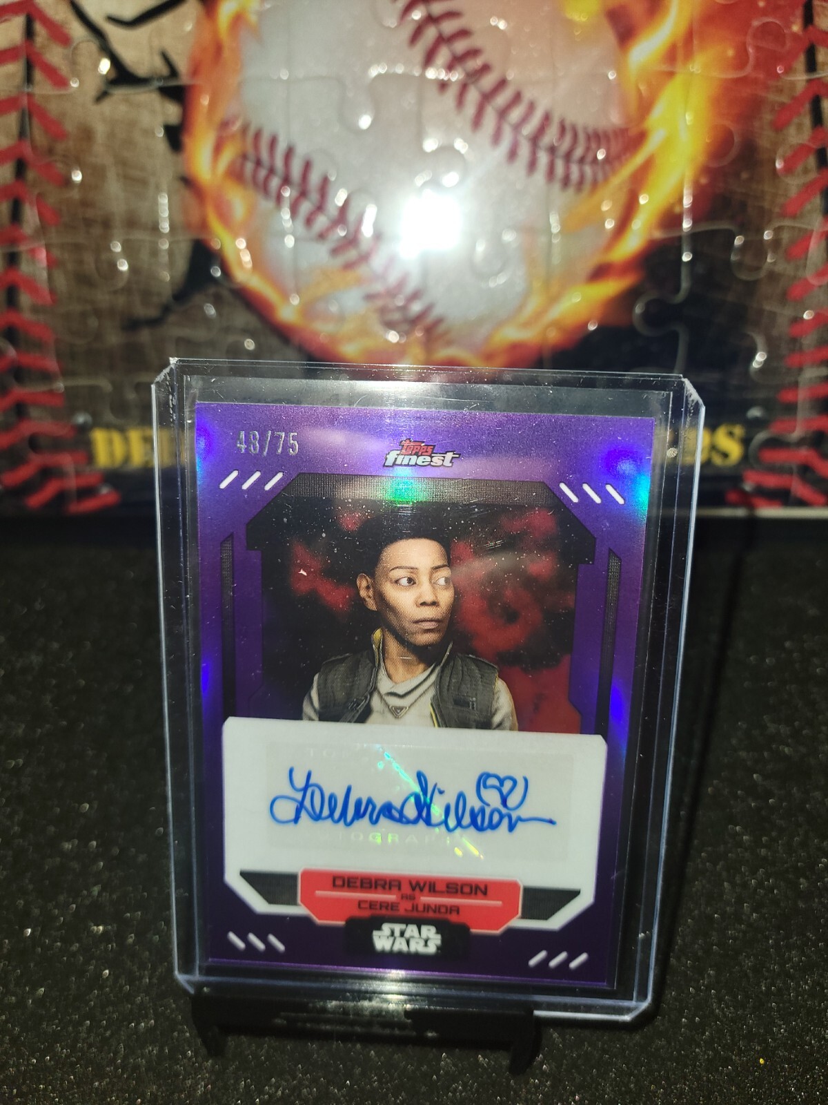 2023 Topps Finest STAR WARS DEBRA WILSON AUTOGRAPH/AUTO PURPLE ...